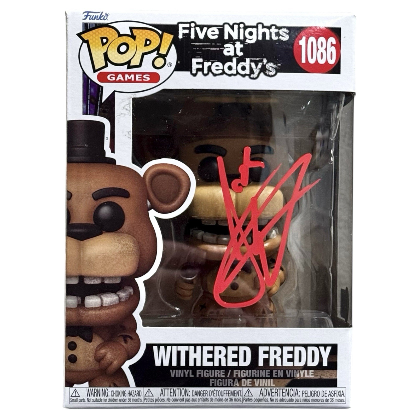 Josh Hutcherson Signed Five Nights at Freddy's Funko Pop Withered ...
