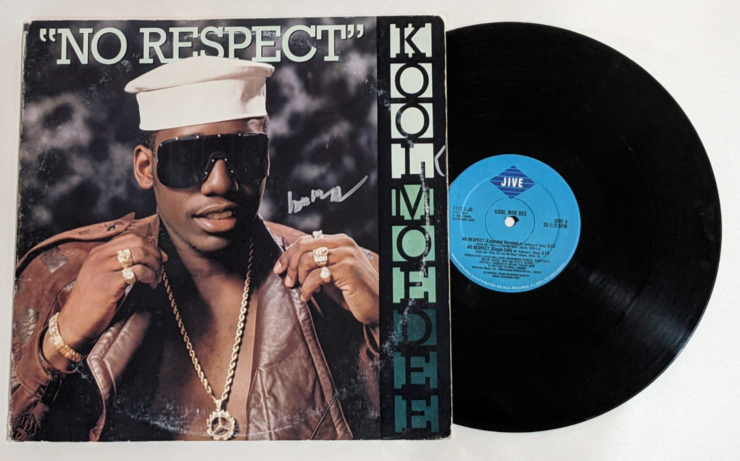 Kool Moe Dee REAL SIGNED No Respect Vinyl Record Single COA Autographed ...