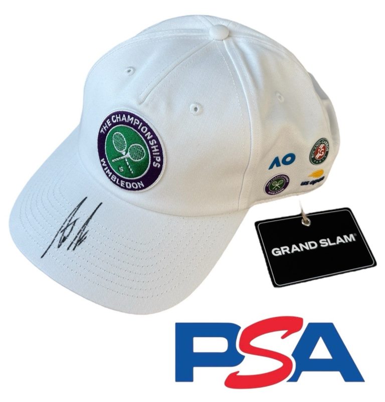 Andre Agassi Signed Wimbledon Grand Slam Limited Edition Tennis Hat Cap ...