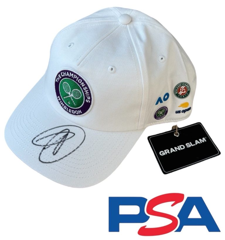 Novak Djokovic Signed Wimbledon Grand Slam Limited Edition Tennis Hat ...