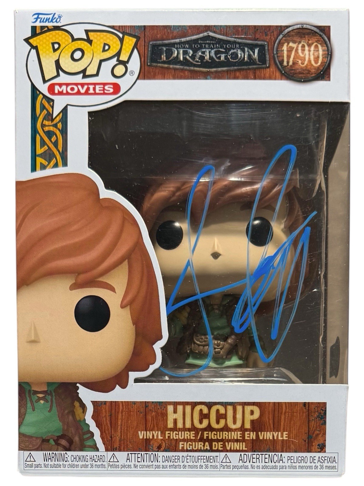 Jay Baruchel Signed How To Train Your Dragon Hiccup Funko Pop Autograph ...