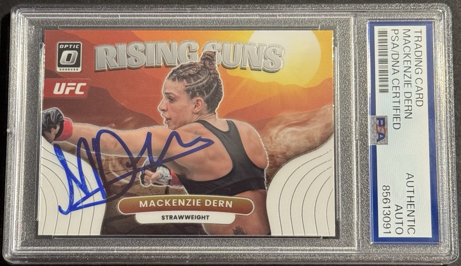 Mackenzie Dern Signed Auto 2023 Optic Rising Suns UFC Card PSA/DNA ...