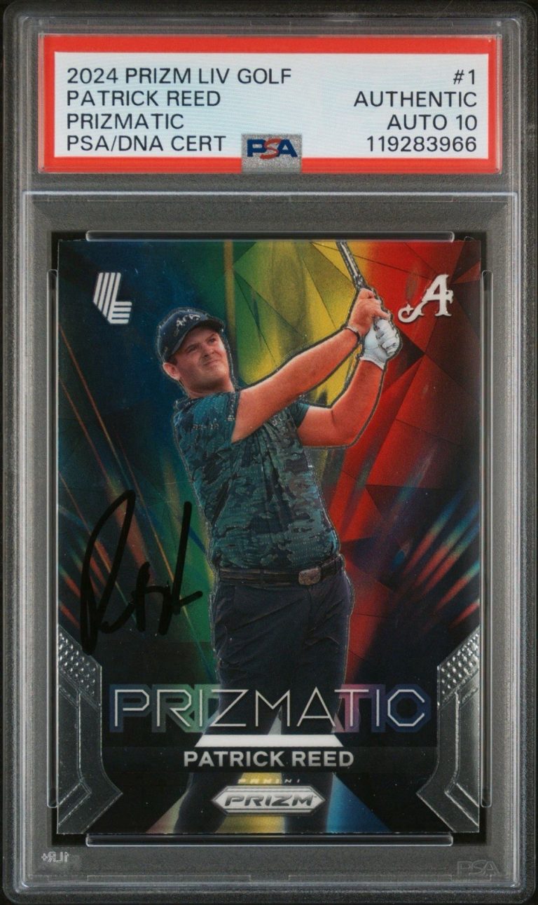 2024 Panini Prizm LIV Golf Patrick Reed Signed Prizmatic Rookie PSA GEM ...