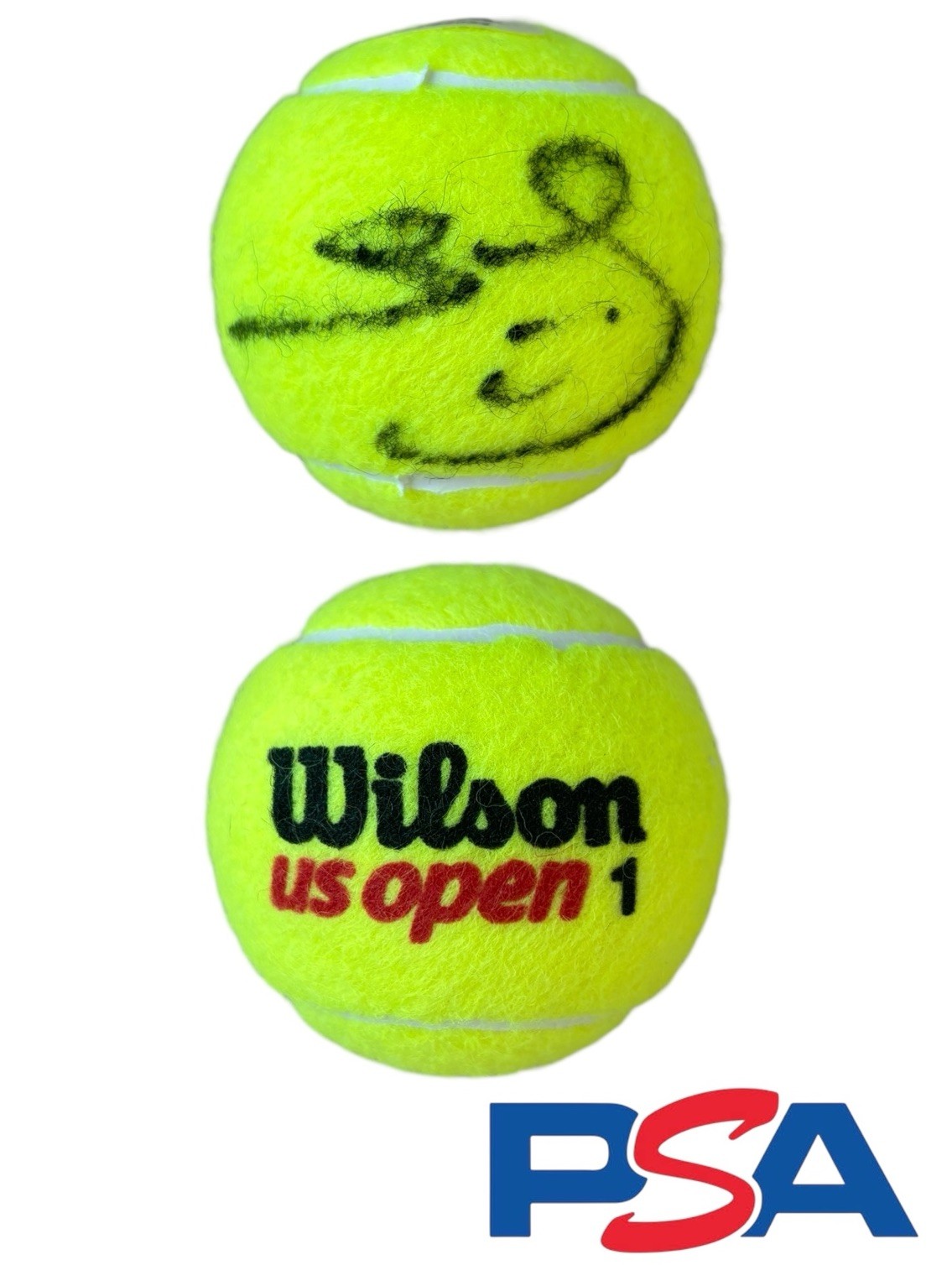 Yannick Noah Signed Official Wilson US OPEN CHAMPIONSHIPS Tennis Ball ...