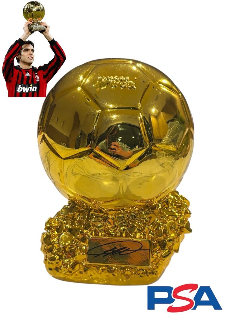 KAKA Signed Autographed Replica 2007 Ballon d'Or Award Trophy PSA AUTO ...