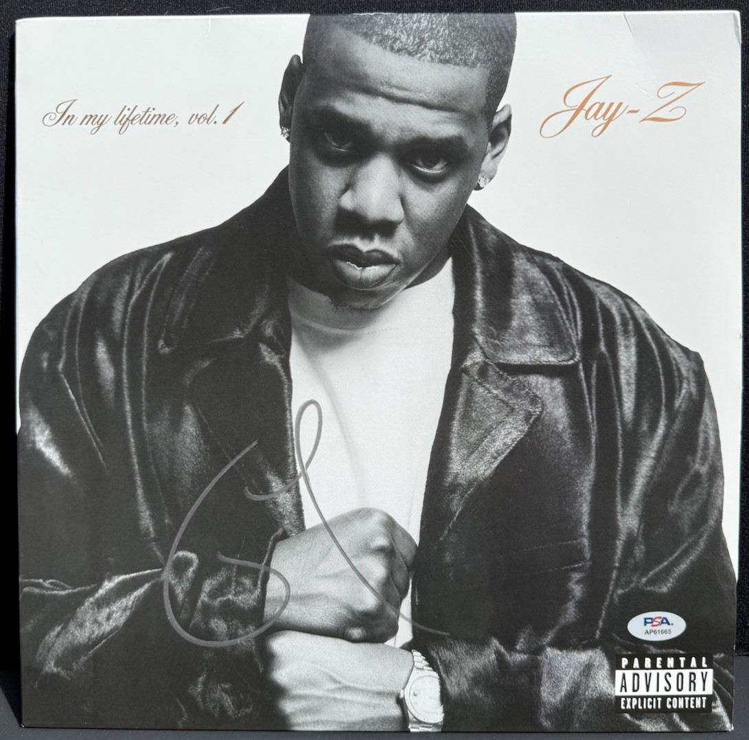 Jay Z In My Lifetime Vol 1 Signed Autographed Vinyl LP Record Album PSA ...