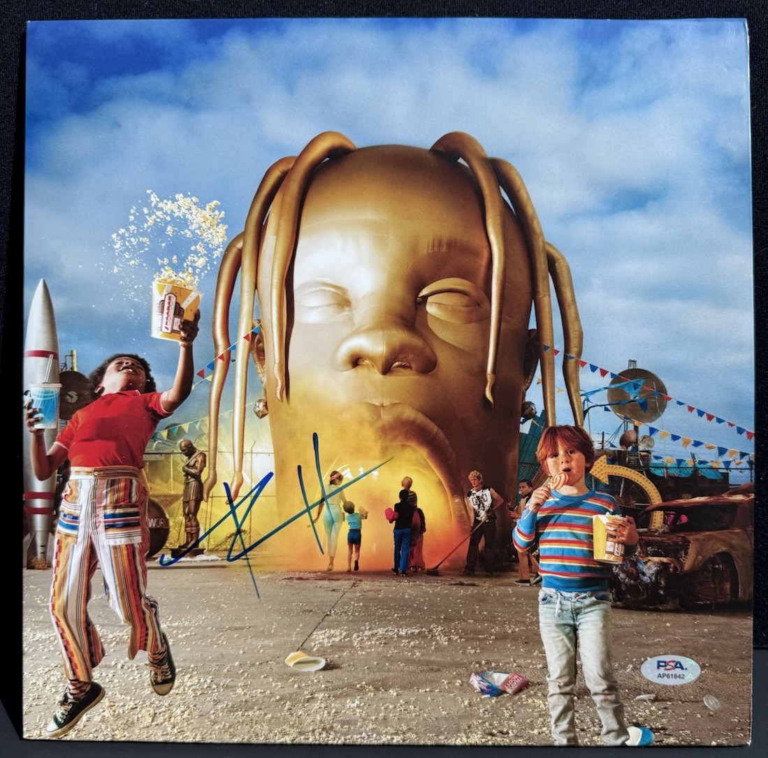 Travis Scott Signed Autographed Astroworld Vinyl Album Record PSA/DNA ...
