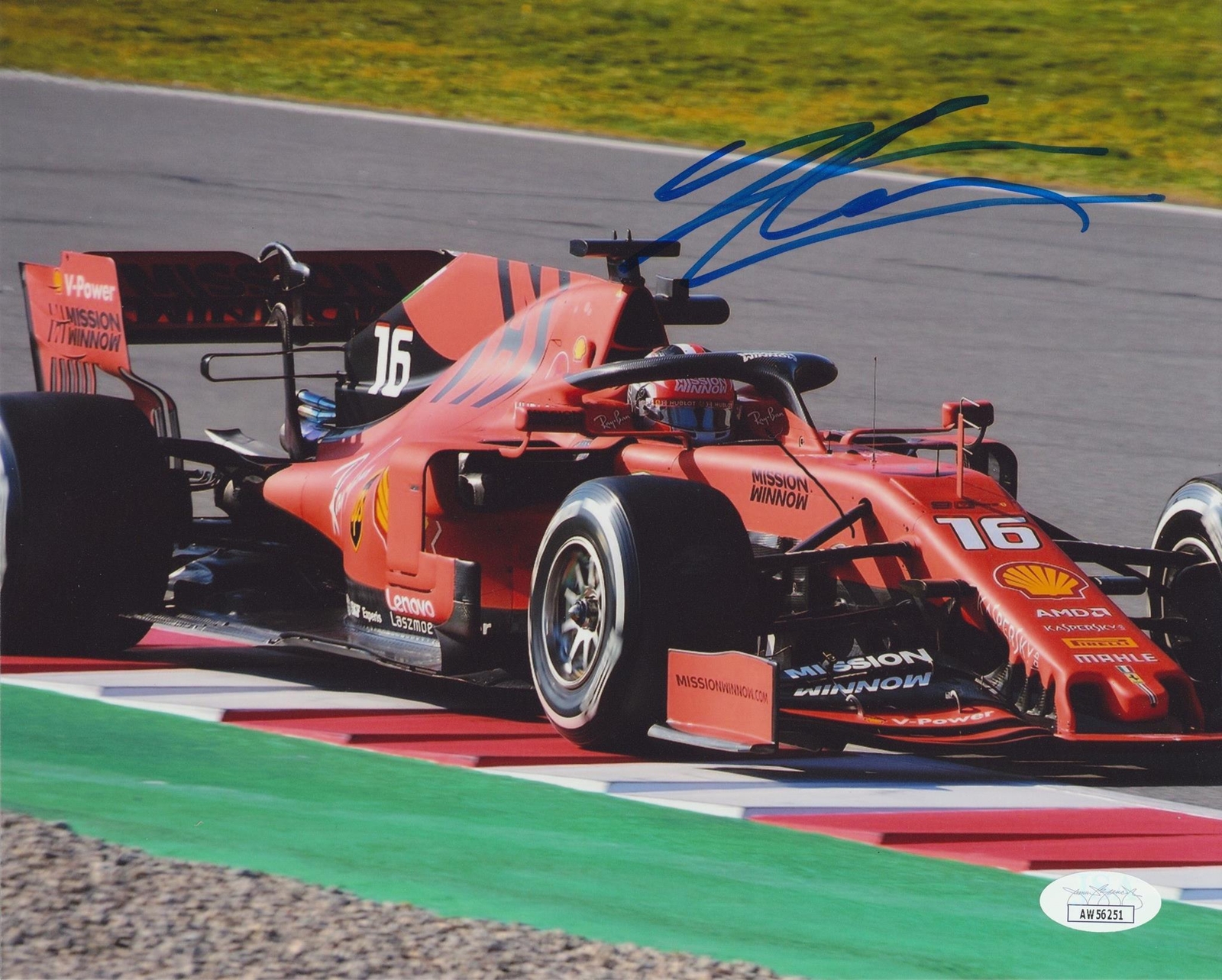 CHARLES LECLERC SIGNED SCUDERIA FERRARI F1 8X10 PHOTO 7 JSA | Autographia