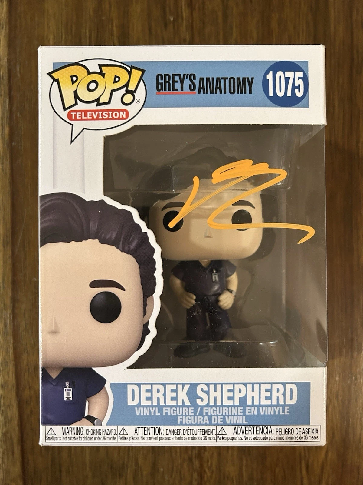 Patrick Dempsey ‘Grey's Anatomy’ Signed ‘Derek Shepherd’ Funko Pop ...
