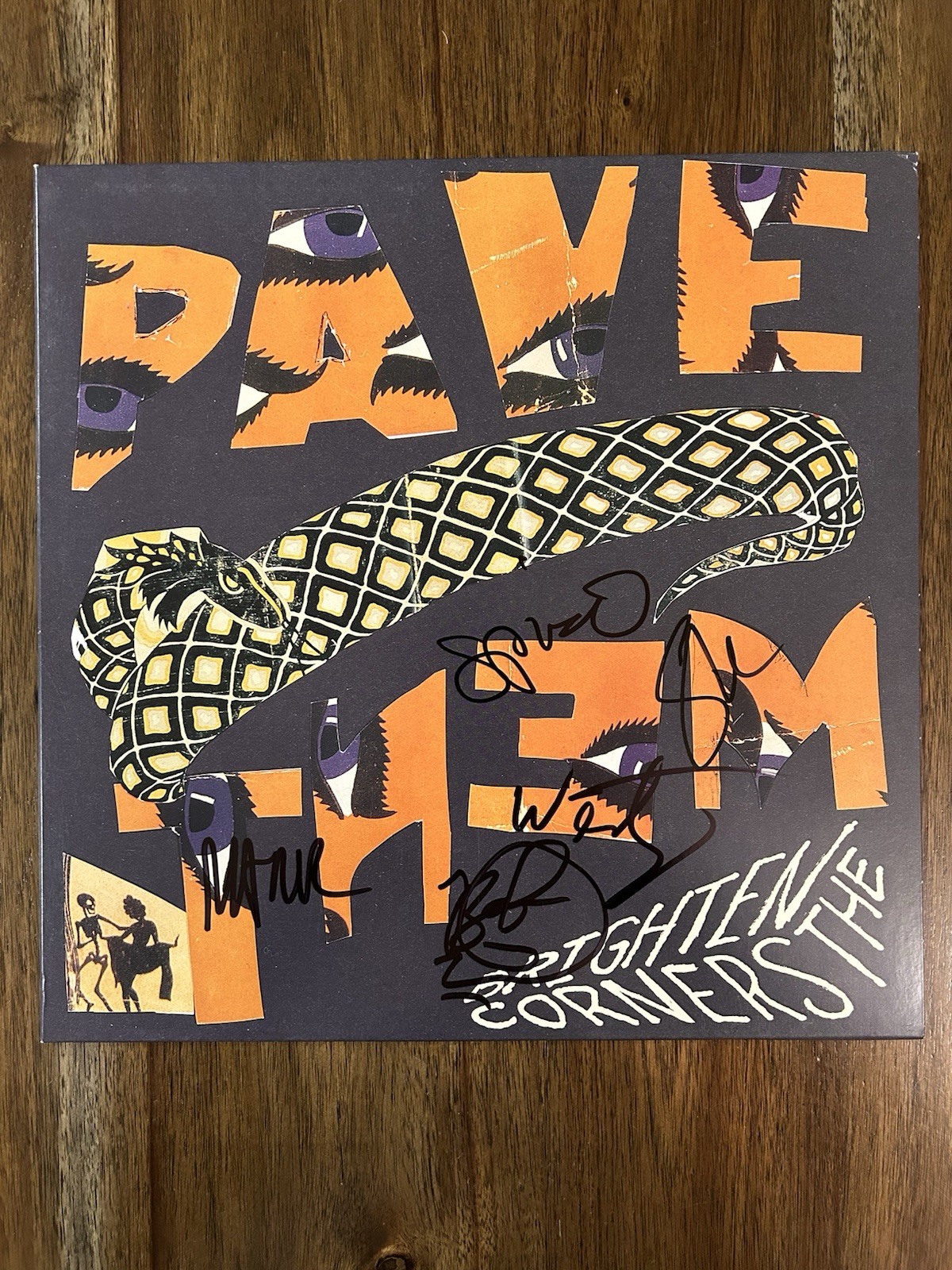 ‘Pavement’ Full Band Signed Vinyl Album Brighten The Corners Stephen ...
