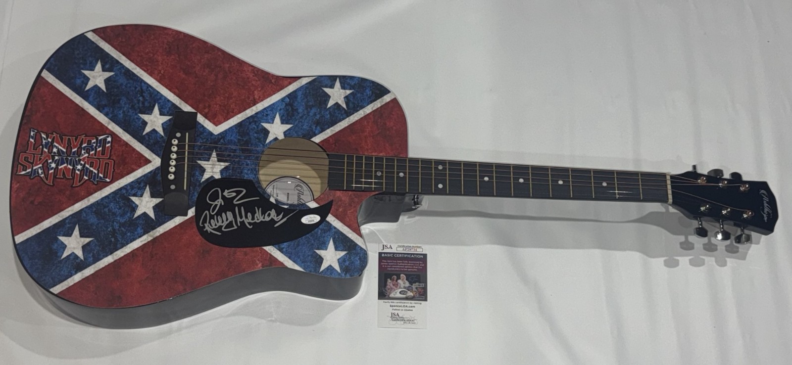 LYNYRD SKYNYRD SIGNED CUSTOM ACOUSTIC GUITAR JOHNNY VAN ZANT MEDLOCKE ...