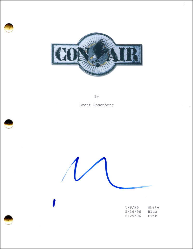 Nicolas Cage Signed Autograph Con Air Full Movie Script Screenplay ...