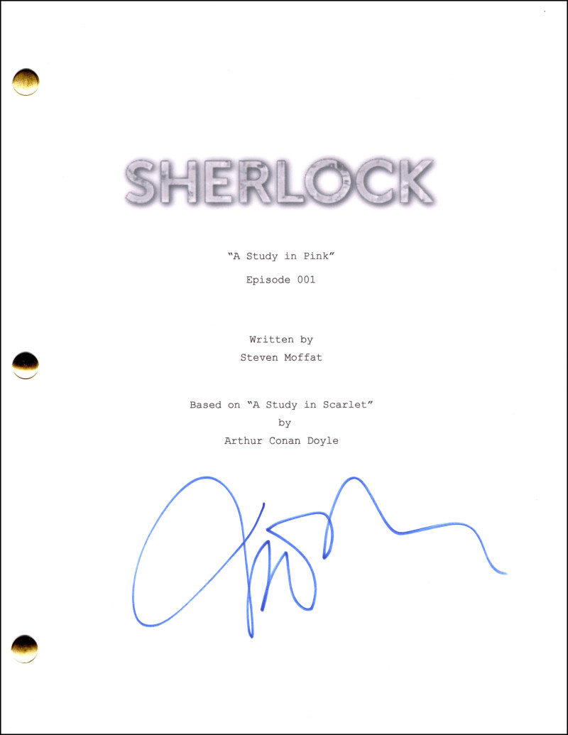 Andrew Scott Signed Autograph Sherlock Full Pilot Script Screenplay Jim ...