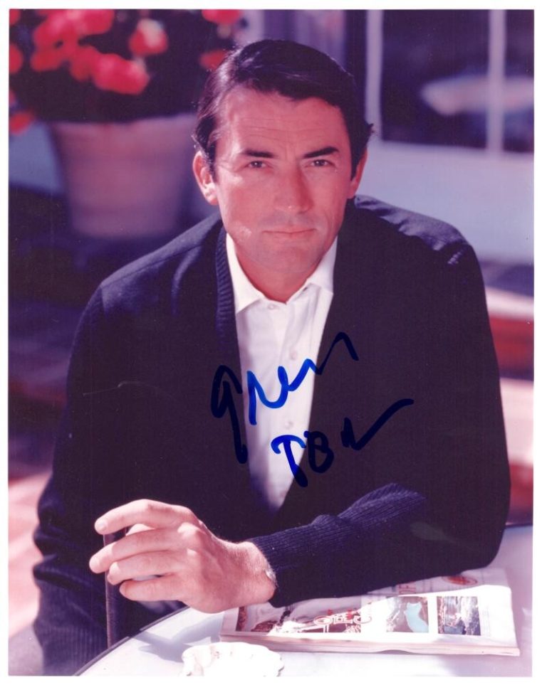 Gregory Peck Signed Autograph 8x10 Photo - Golden Age Hollywood Icon w ...
