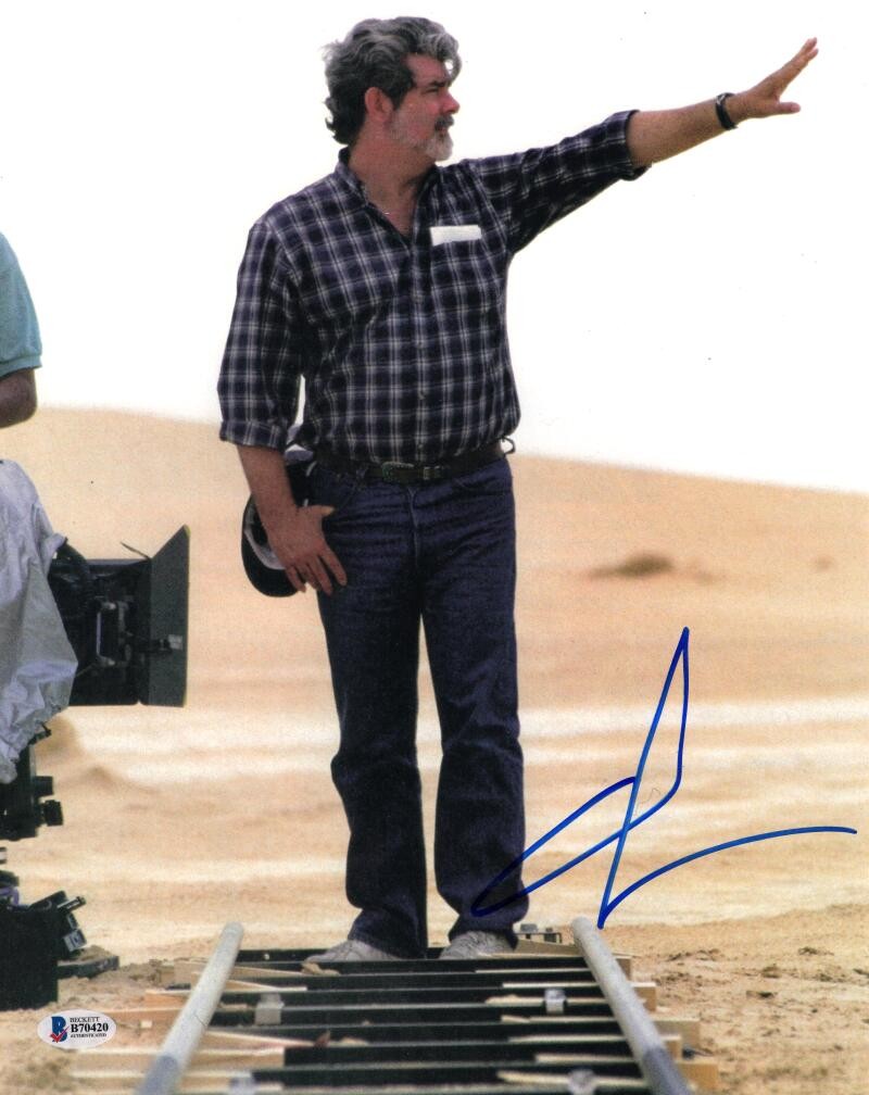 George Lucas Signed Autograph 11x14 Photo - Star Wars Phantom Menace ...