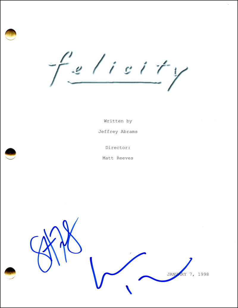 Scott Foley Keri Russell Signed Autograph Felicity Full Pilot Script ...