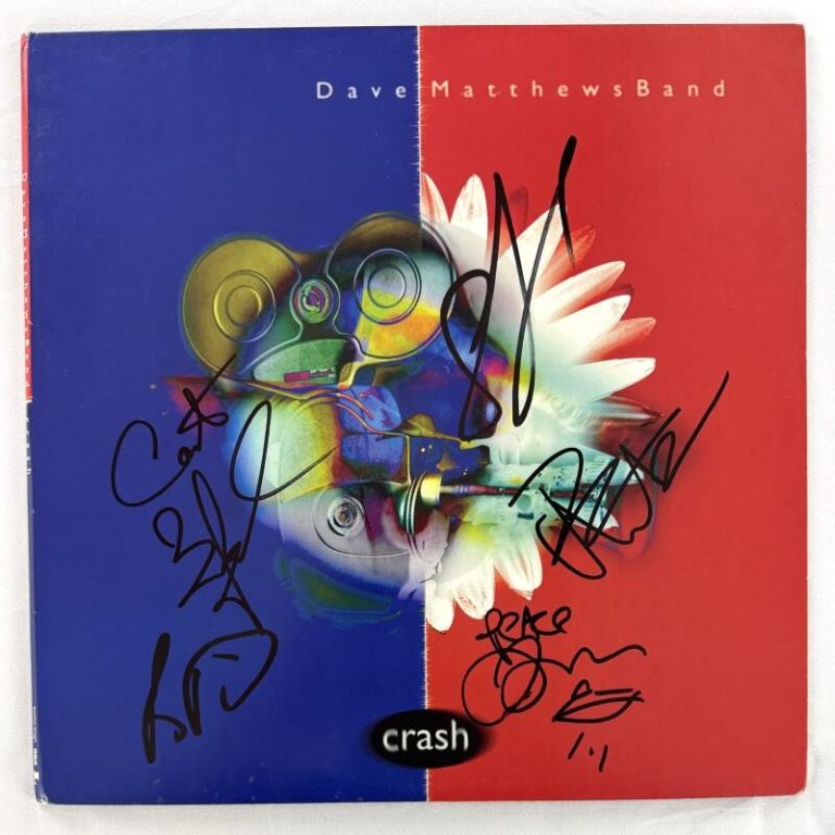 Dave Matthews Band x5 Signed Autograph Album Vinyl Record LP - Crash w ...