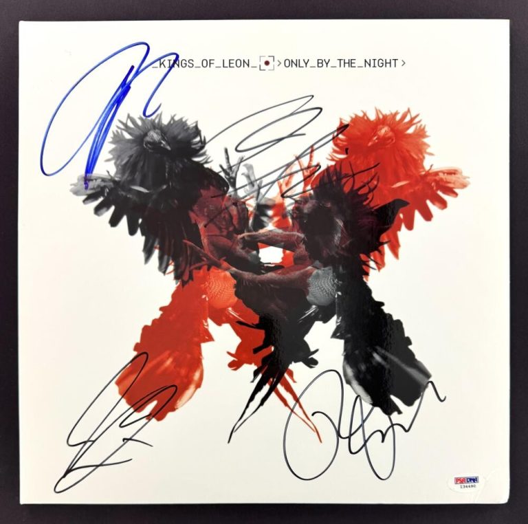 Kings of Leon Band x4 Signed Autograph Album Vinyl Record Only by the ...