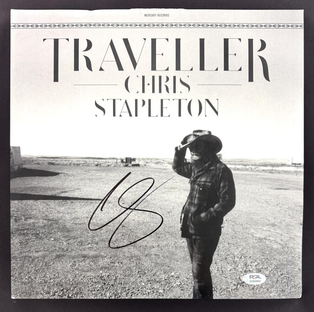 Chris Stapleton Signed Autograph Album Vinyl Record LP - Traveller w ...