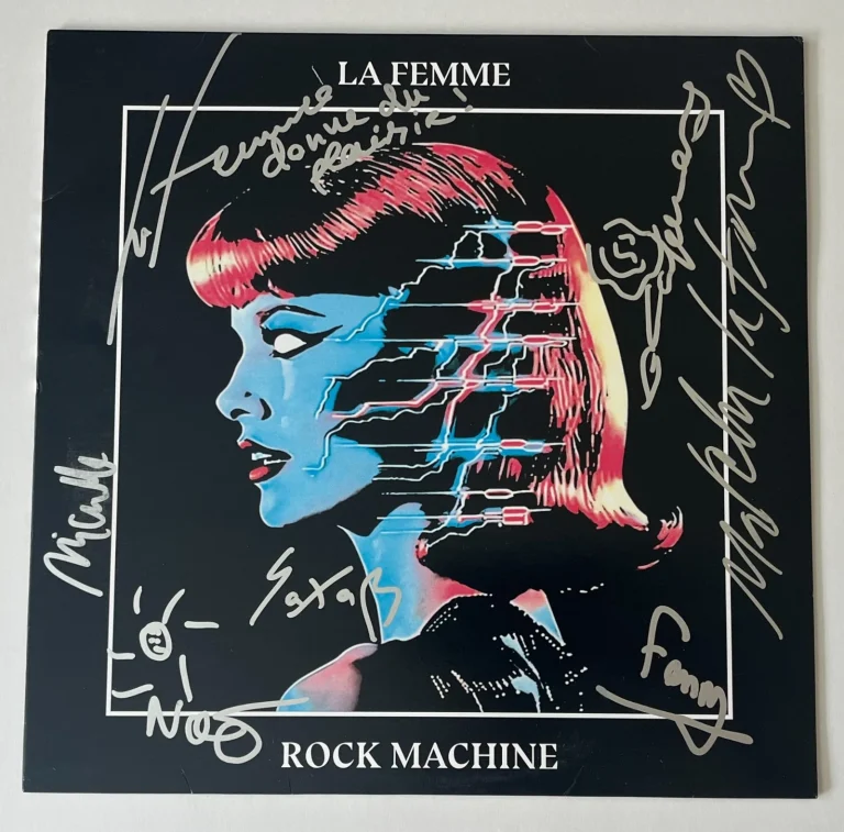 LA FEMME BAND X7 SIGNED AUTOGRAPH ROCK MACHINE VINYL SACHA GOT +6 w ...