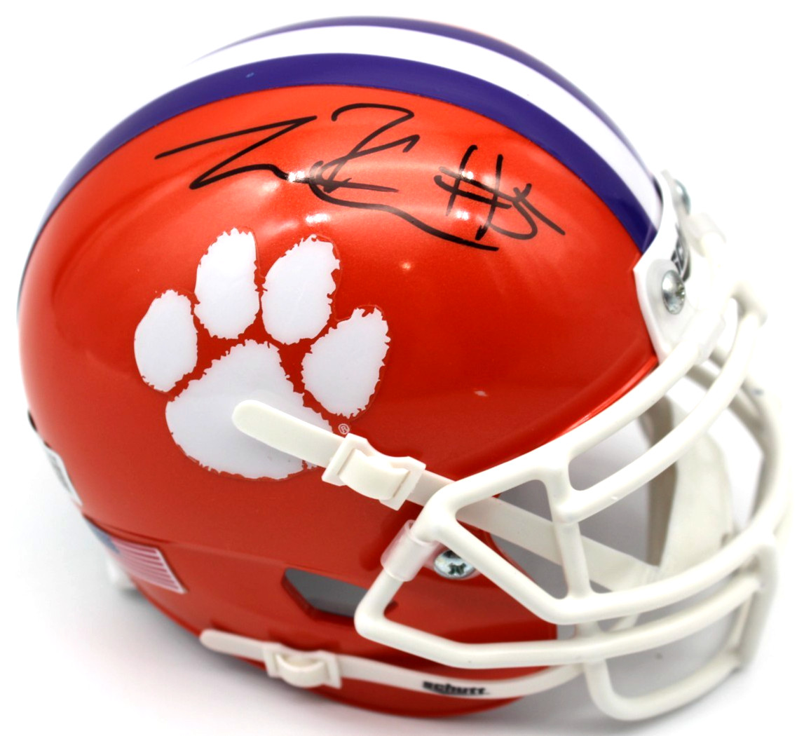 Tee Higgins Clemson Tigers Signed Mini Football Helmet w/Beckett COA ...