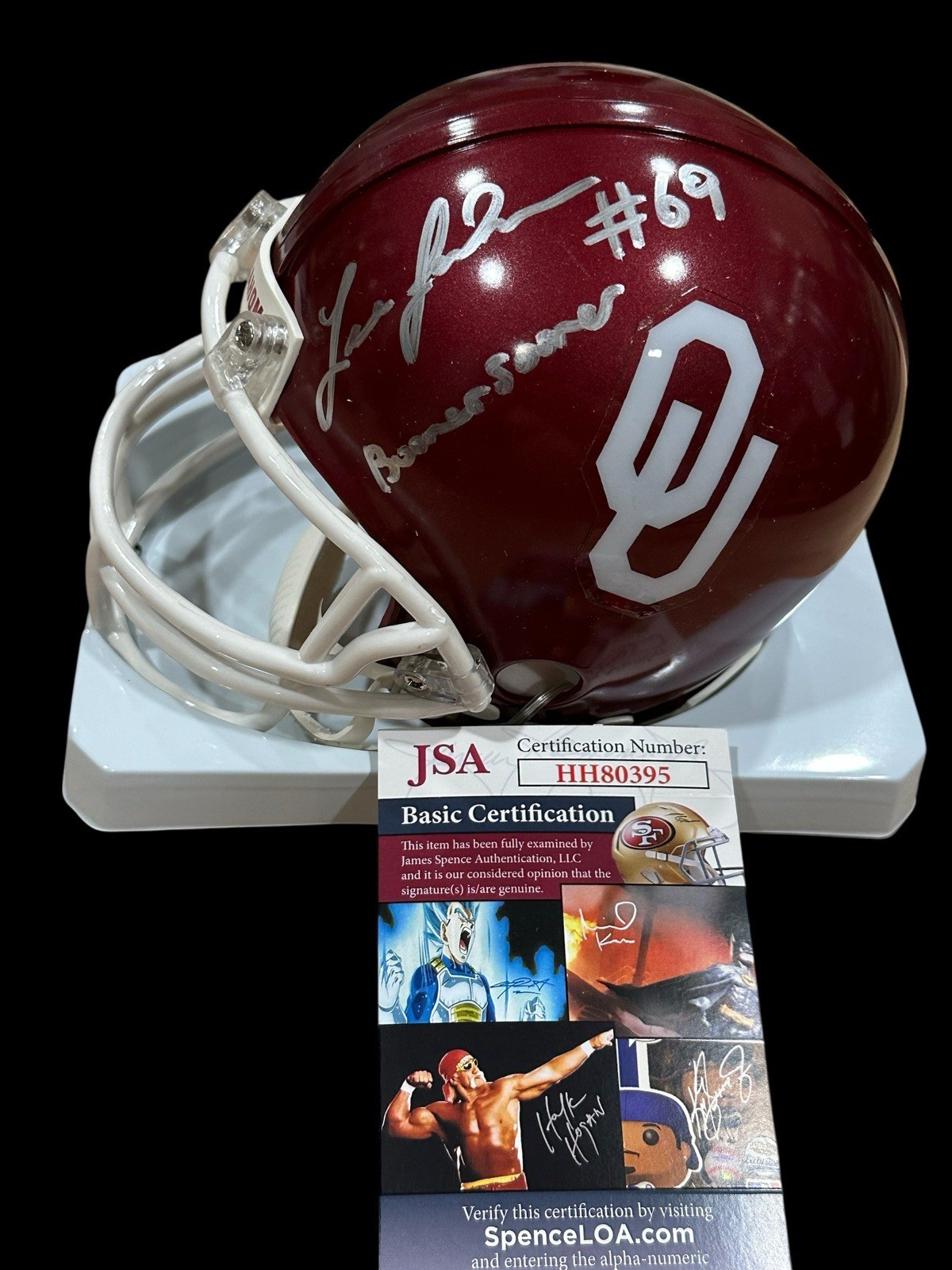 Lane Johnson Oklahoma Sooners OU Boomer Sooner Signed Autograph Mini ...