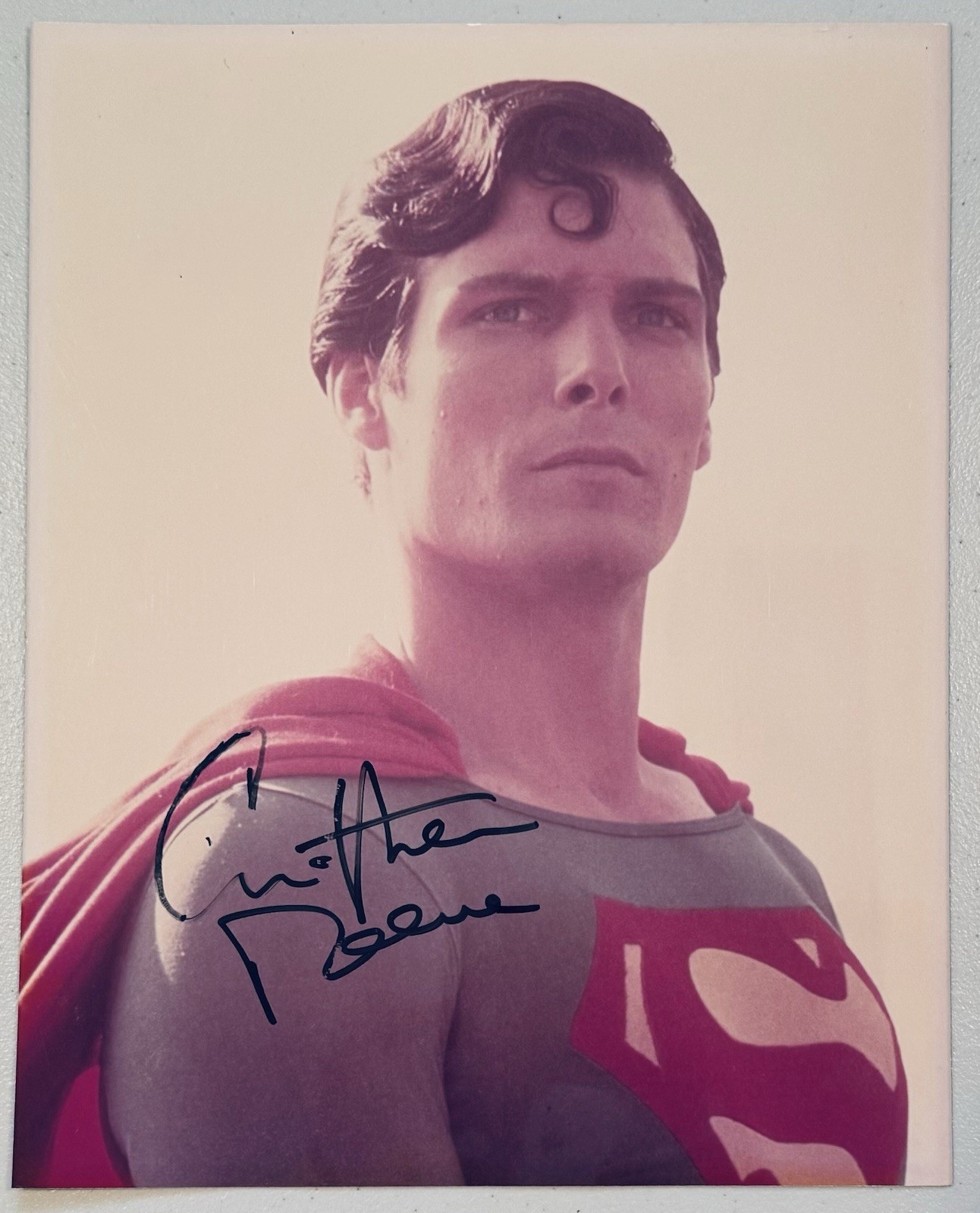 Christopher Reeve Signed Autographed Vintage Superman 8x10 Photo Full ...