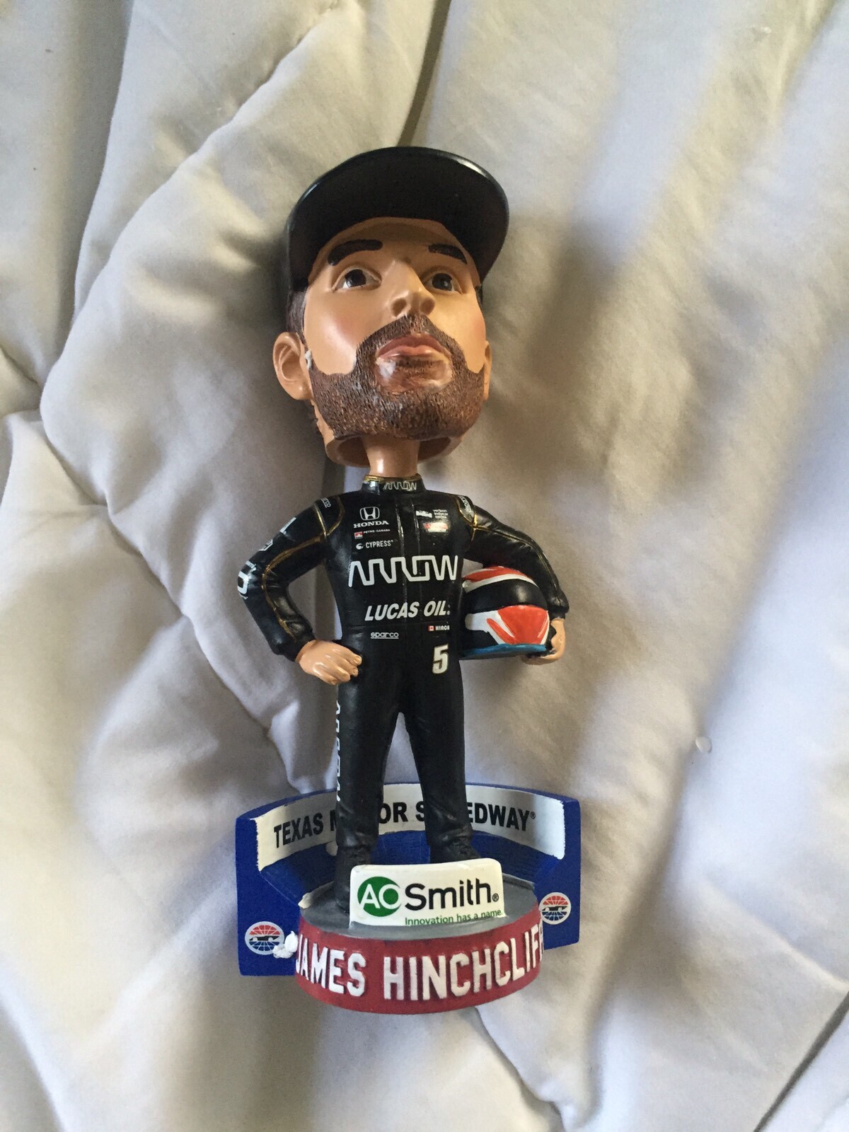 James Hinch Hinchcliffe Signed Bobblehead Indy 500 Texas Motorspeedway ...