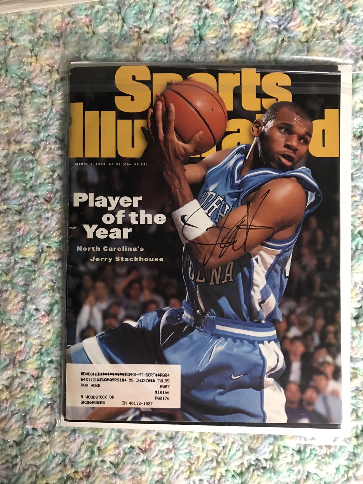 Jerry Stackhouse Signed Sports Illustrated Magazine Autographed | Autographia