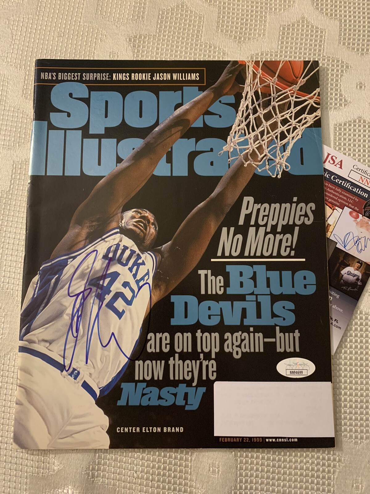 Elton Brand Signed Sports Illustrated Magazine Autograph JSA ...