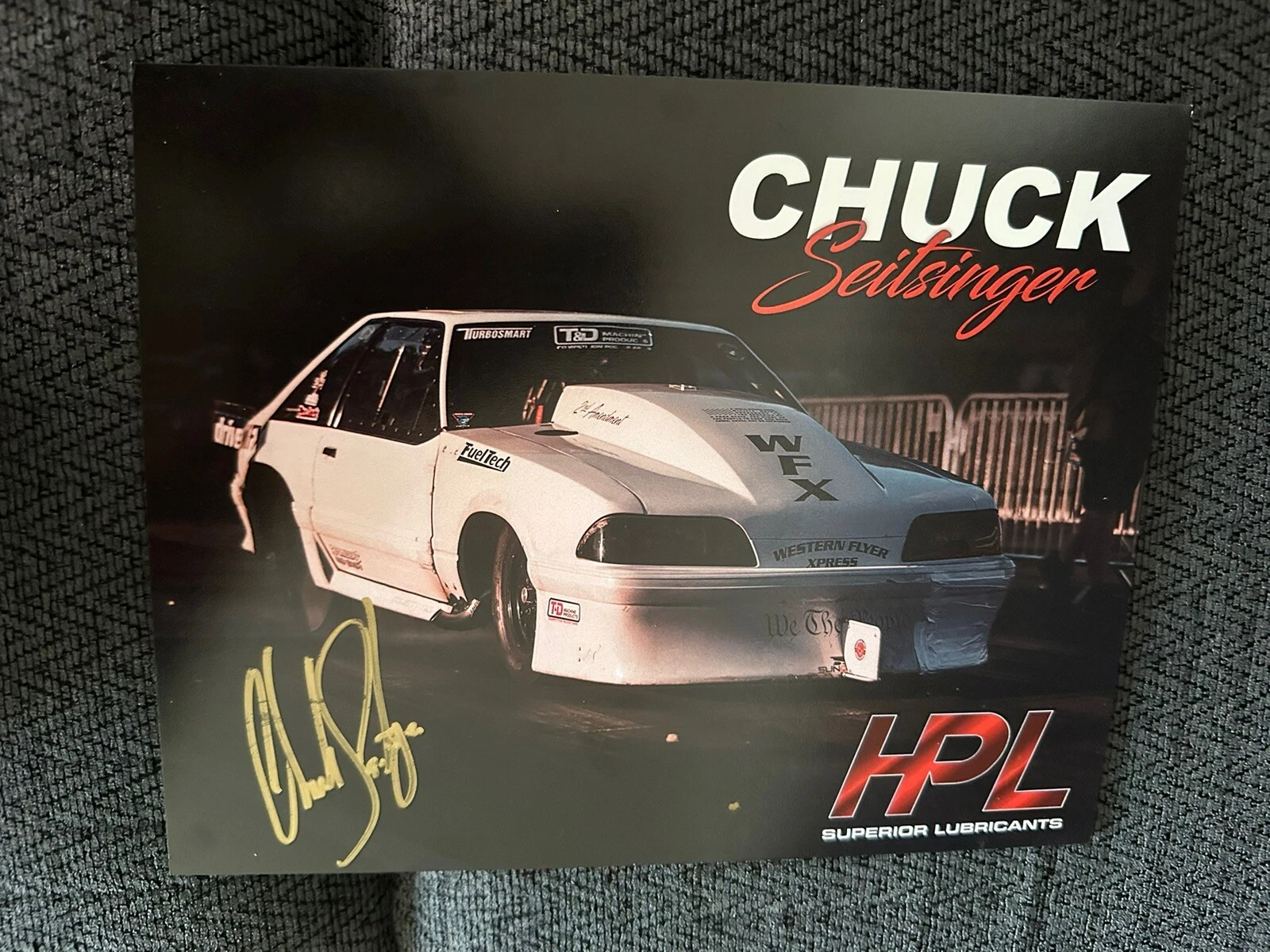 Chuck Seitsinger Signed Street Outlaws Promo Card 2023 PRI Show HPL ...
