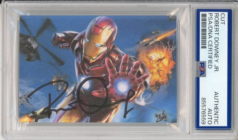 SIGNED Robert Downey Jr IRON MAN PSA DNA COA FULL NAME SIGNATURE ...