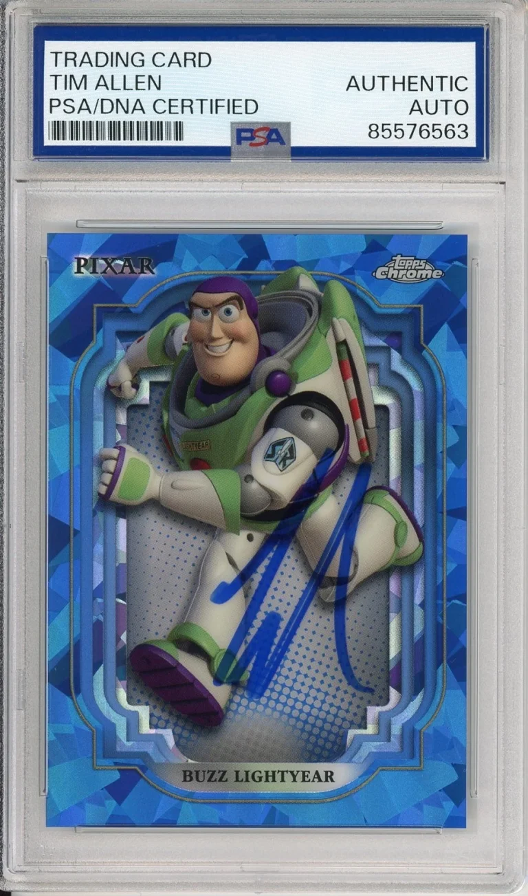 2024 TOPPS CHROME DISNEY SAPPHIRE BUZZ LIGHTYEAR SIGNED TIM ALLEN PSA ...