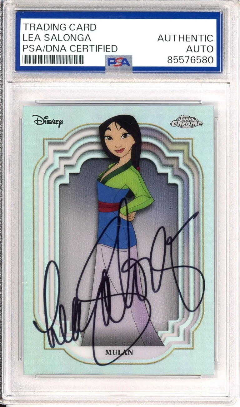 2024 TOPPS CHROME DISNEY REFRACTOR PRINCESS MULAN SIGNED LEA SALONGA ...