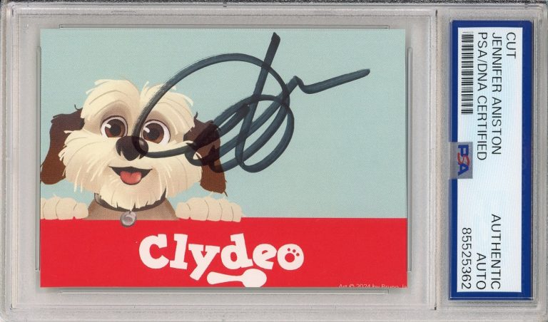 Jennifer Aniston FRIENDS TV SHOW SIGNED Cut Signature PSA DNA COA ...