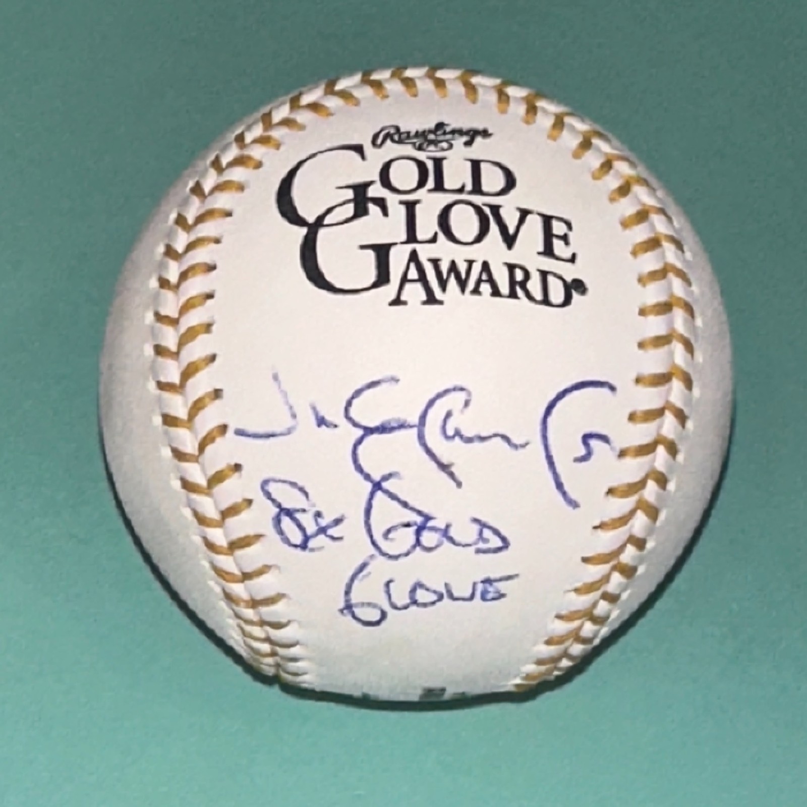 JIM EDMONDS (Cardinals) Signed Official GOLD GLOVE Baseball Beckett ...