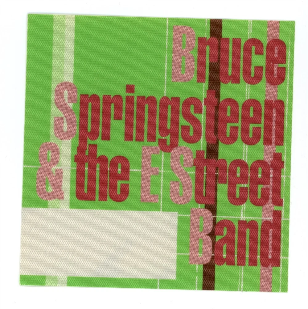 Bruce Springsteen 1997 Tour Satin Backstage Pass Square Green | Autographia