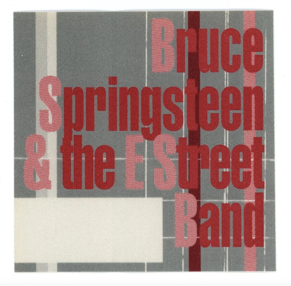 Bruce Springsteen 1997 Tour Satin Backstage Pass Square Grey | Autographia