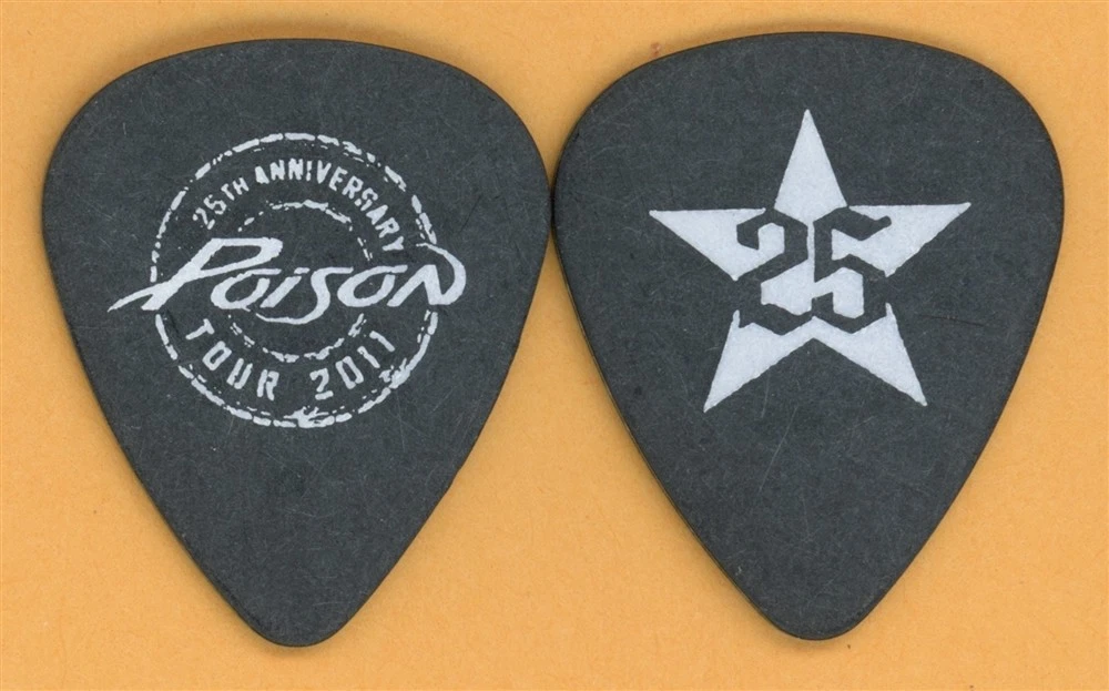 Poison CC Deville Vintage Guitar Pick - 2011 25th Anniversary Tour ...