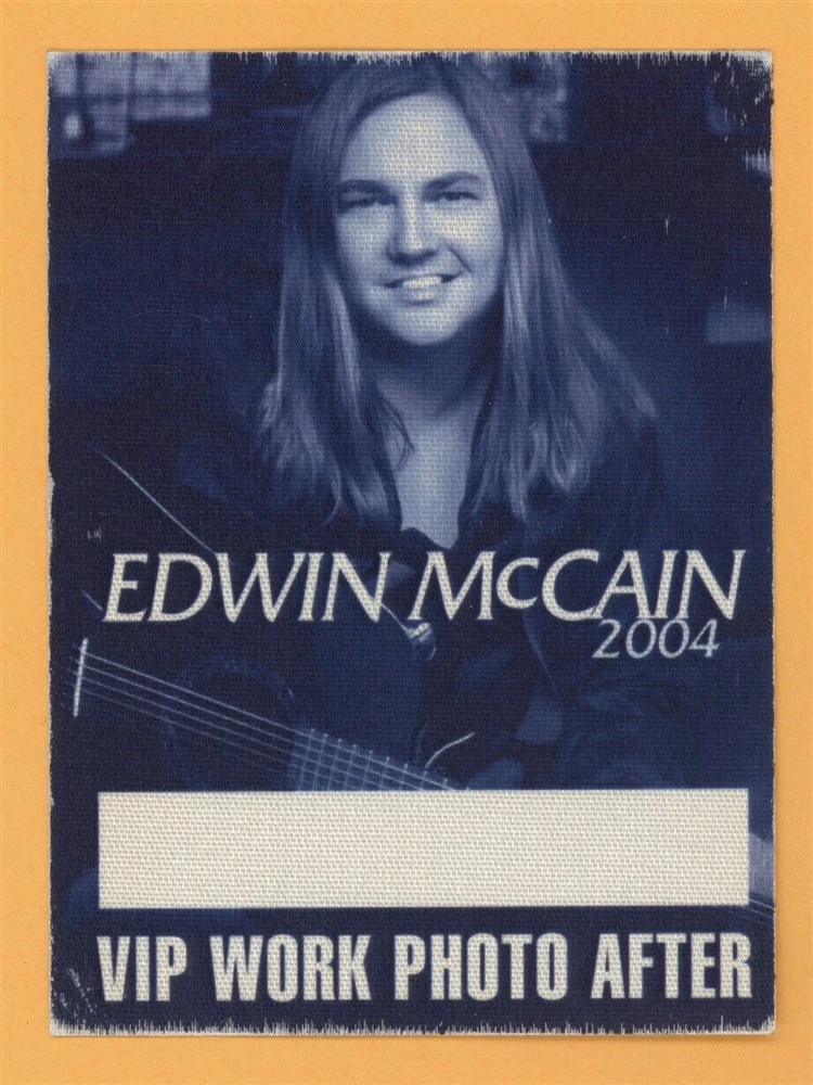 Edwin McCain 2004 Concert Tour VIP Backstage Pass | Autographia