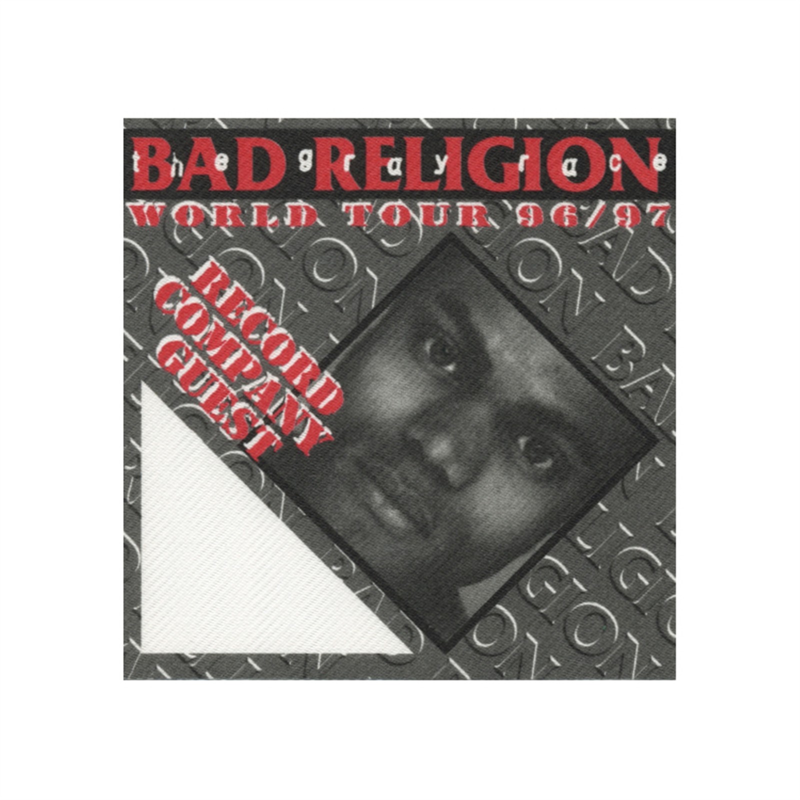 Bad Religion 1996 The Gray Race Concert Tour Record Company Guest ...