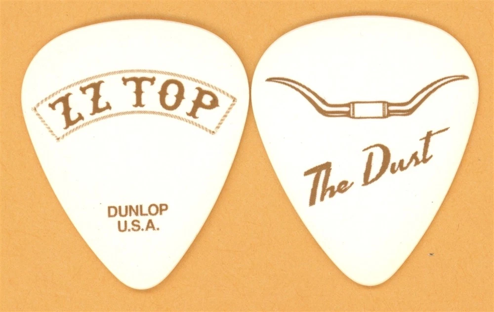 ZZ Top Dusty Hill Vintage Guitar Pick - 2012 La Futura Tour | Autographia