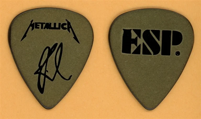 Metallica Kirk Hammit Vintage Guitar Pick - 1993 Black Album Tour ...