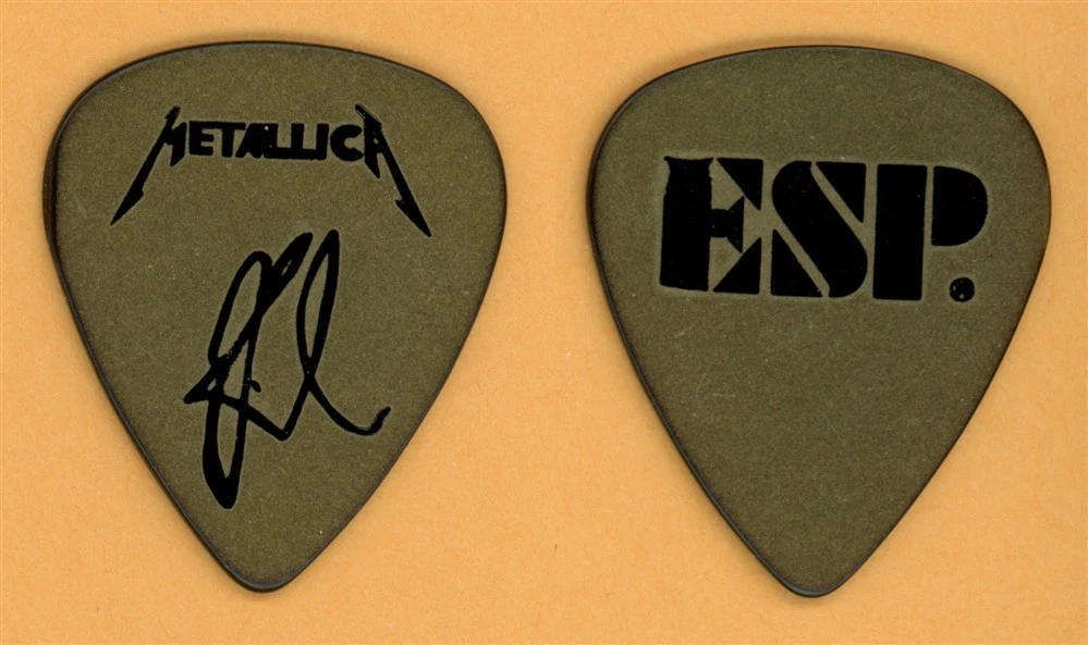 Metallica Kirk Hammit Vintage Guitar Pick - 1993 Black Album Tour ...