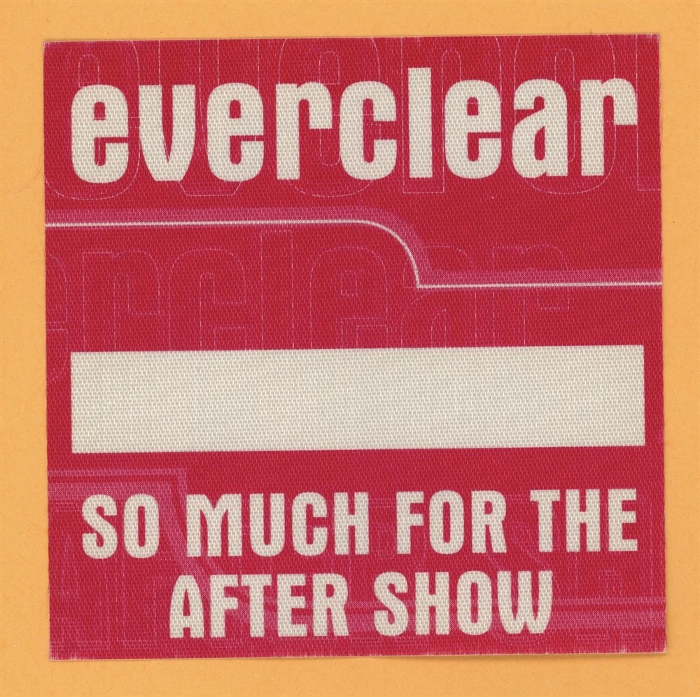 Everclear 1997 So Much for the Afterglow Concert Tour AFTER SHOW ...