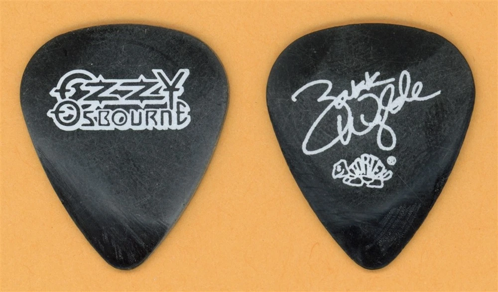 Ozzy Osbourne Zakk Wylde Vintage Guitar Pick - 2002 Ozzfest Tour ...