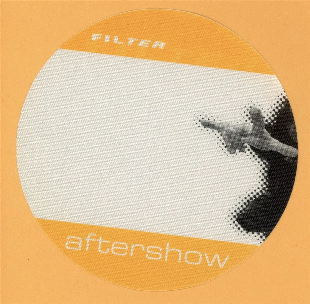 Filter 2002 Amalgamut Concert Tour AFTER SHOW Backstage Pass | Autographia