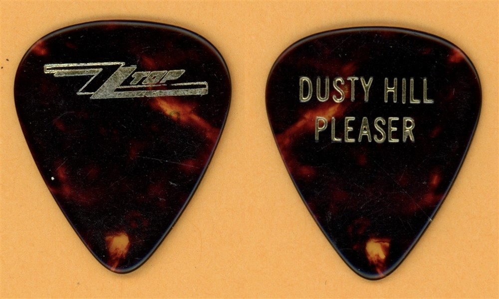 ZZ Top Dusty Hill Vintage Guitar Pick - 1984 Afterburner Tour | Autographia
