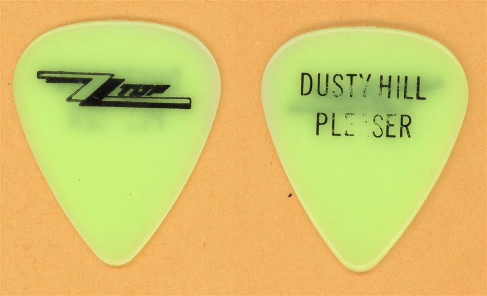 ZZ Top Dusty Hill Vintage Guitar Pick - 1984 Afterburner Tour - Stage ...