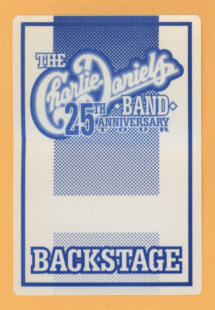 Charlie Daniels Band 1995 25th Anniversary Concert Tour Backstage Pass ...